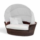 Divano isola relax a forma di cesto con intreccio fatto a mano Hector