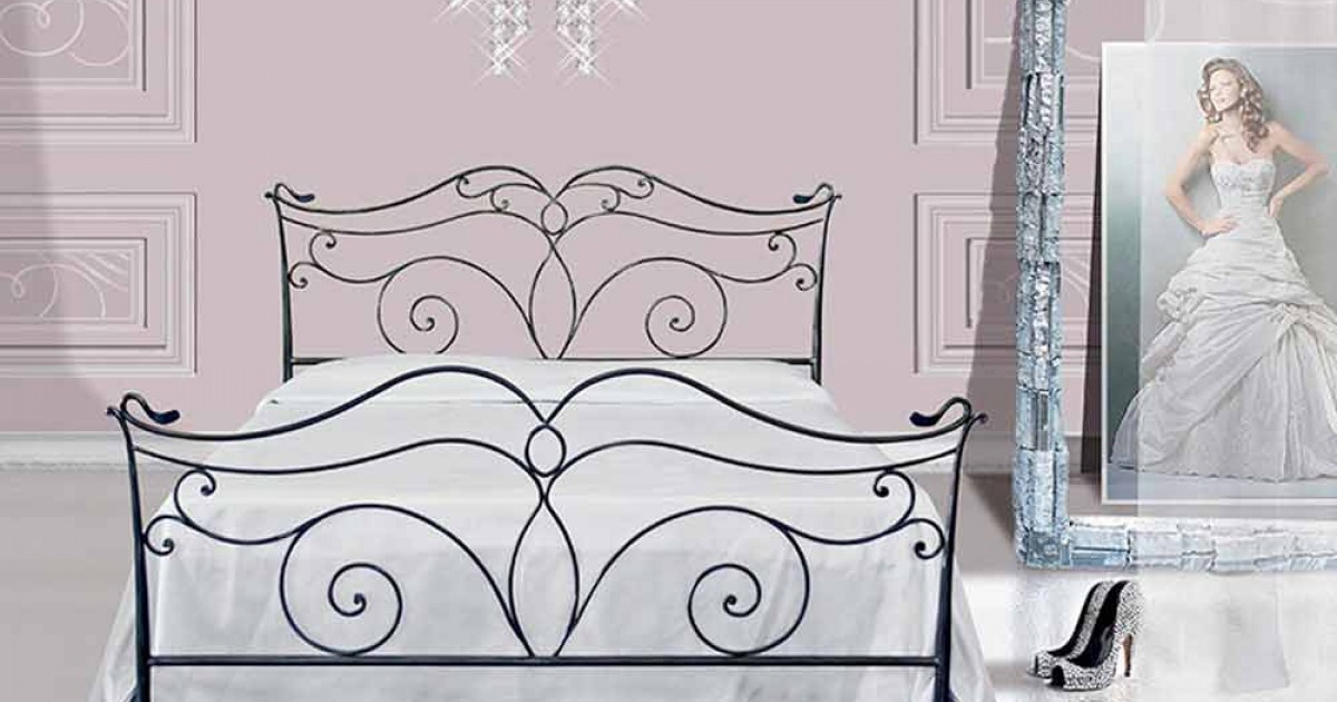 Letto Singolo in Ferro Battuto Febo