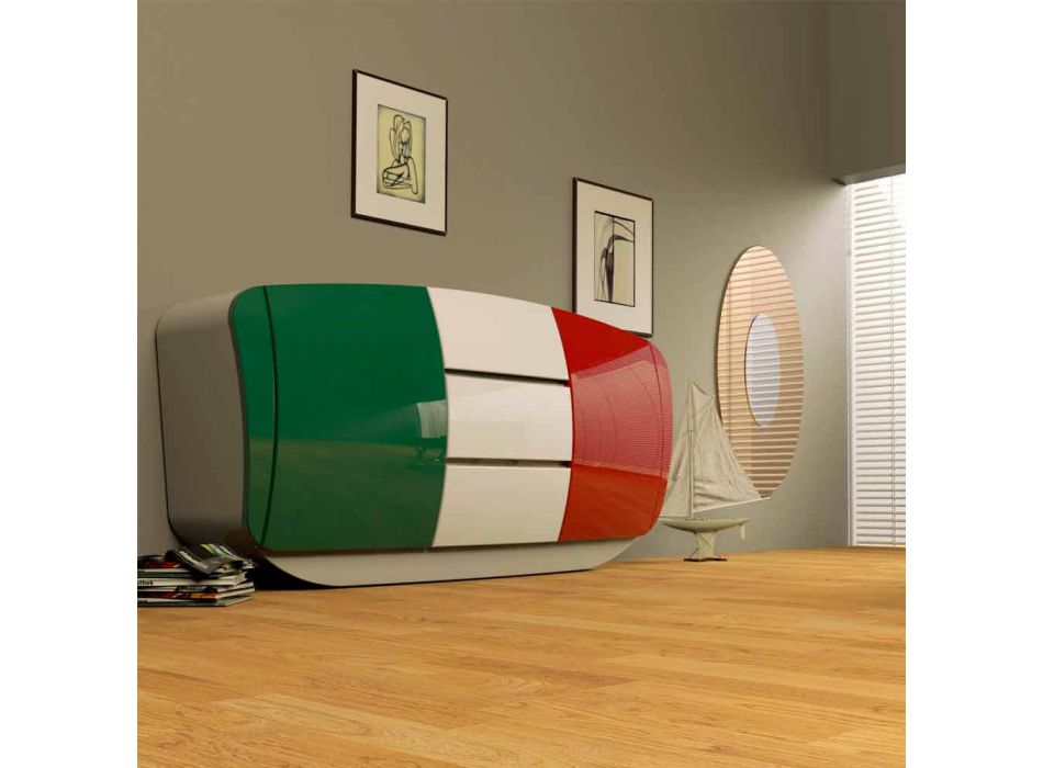 Madia design moderno realizzata interamente in Italia Boom