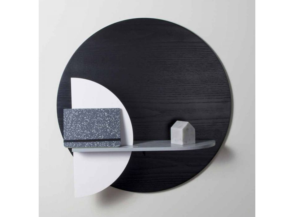 Mensola Modulare Design Geometrico in Multistrato Colorato