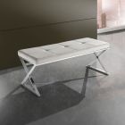 Panca in Pelle Sintetica e Struttura in Metallo