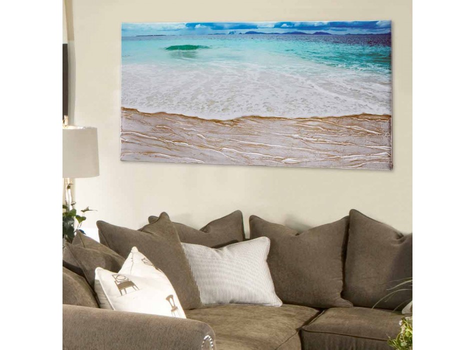 Quadro di design moderno Beach by Viadurini Decor fatto a mano