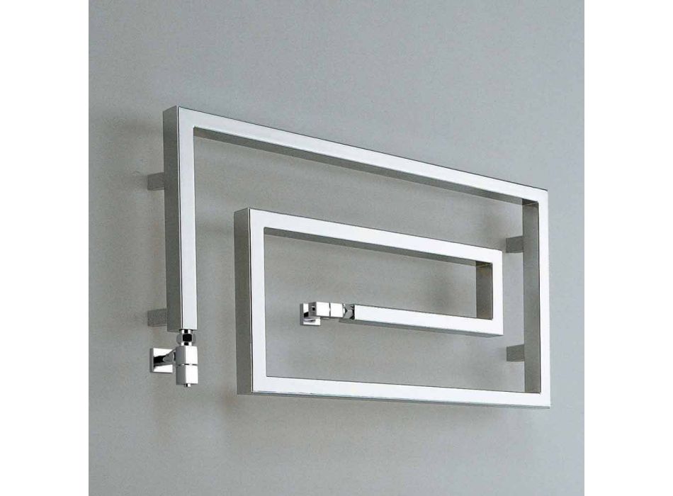 Radiatore termoarredo idraulico cromato Snake Scirocco H, di design