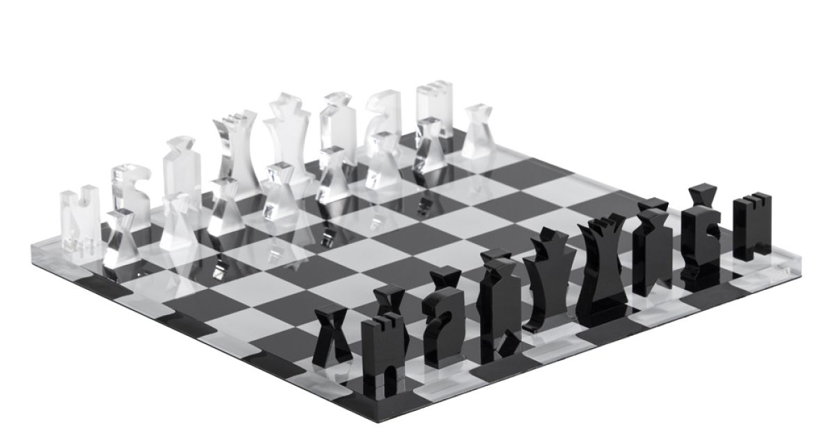 Scacchiera in Plastica per Scacchi e Dama Design Italiano