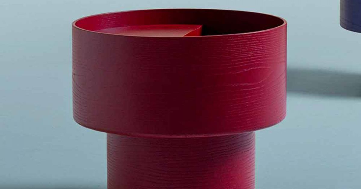 Tavolino da Salotto Tondo di Design Originale Moderno in Legno